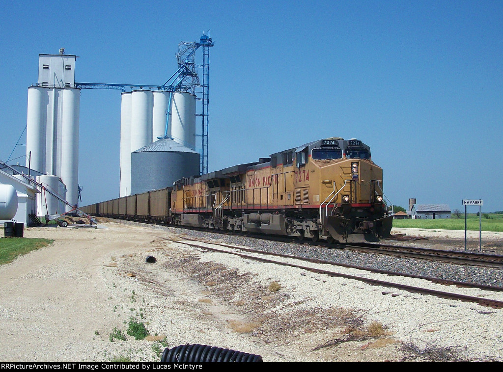 UP 7274 eastbound UP loaded coal train